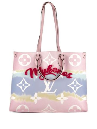 Louis Vuitton 2000 Mykonos Onthego GM Monogramm-Tote Bag - Rosa