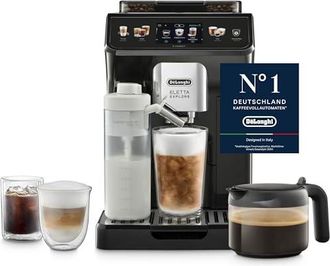 DeLonghi Eletta Explore Cold Brew ECAM452.67.G, Machine à Café Barista avec LatteCrema Hot and Cool, Machine à Espresso, Machine à Café Automatique, Extraction
