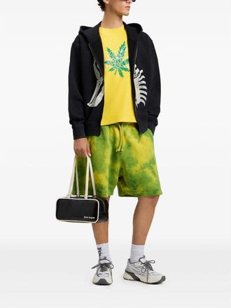 Palm Angels Palm Leaf Print T-Shirt - Yellow