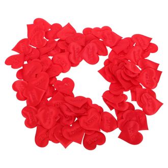 DOITOOL 100 St&uuml;ck Herzf&ouml;rmige Schwammkonfetti Rote Tischdeko f&uuml;r Hochzeit Valentinstag Verlobung Romantische Party Streudeko Herzform Feierdekoration