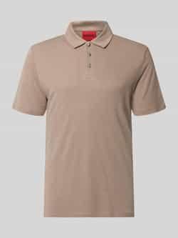 HUGO BOSS Slim Fit Poloshirt aus Lyocell-Leinen-Mix Modell DULINEN
