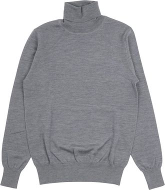 Aspesi Homme, Pulls, Gris, Taille: S Col roul&eacute;