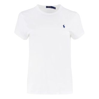 Polo Ralph Lauren Femme, Tops, Blanc, Taille: 42 FR T-shirt en coton avec logo