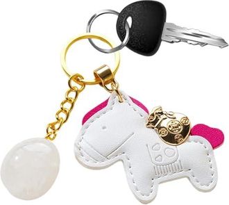 Generic Pendentif de portefeuille | Ann&eacute;e 2026 du es en cuir synth&eacute;tique, figurine animale comme porte-cl&eacute;s pour le sac | Pour adolescents et adolescents ains