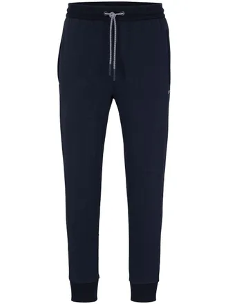 BOSS pantalon de jogging &agrave; logo brod&eacute; - Bleu