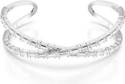 Swarovski Manchette Hyperbola, Infini, Blanc, Métal rhodié