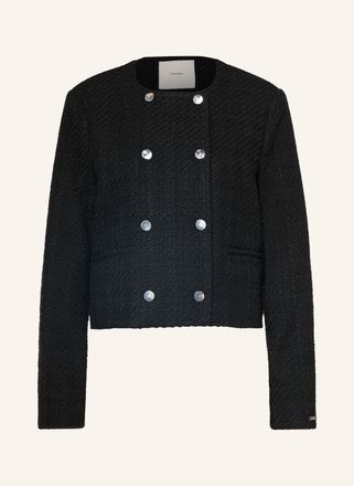 Calvin Klein Kastenjacke Aus Boucl&eacute; schwarz
