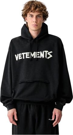 VETEMENTS Herren, Sweatshirts & Hoodies, Schwarzk, MGr&ouml;&szlig;e