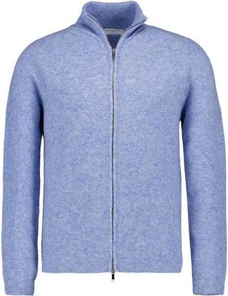Daniele Fiesoli Herren Pullover blau Merinowolle unifarben