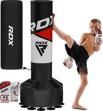 RDX Sports Kinder Freistehender Boxsack 4ft Junior Standboxsäcke Trainingshandschuhe, MMA, Kickboxen,Boxen, Kampfsport, Muay Thai, Boxpartner, Punchingsäcke, Tum