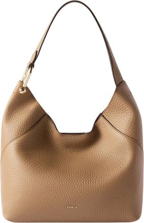 Furla Lara M Hobo - Femme - Sacs - Beige - Taille: ONE Size