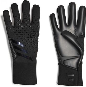 adidas Unisex Goalkeeper Gloves (W/O Fingersave) Predator Pro Goalkeeper Gloves, Black/Black/Black, HN3347, 9