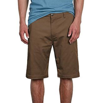 Volcom Vmonty Stretch 22 Chino Shorts - Casual Everyday Wear, Relaxed Fit, Gris, 50 FR Homme