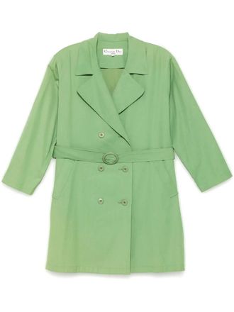 Dior manteau crois&eacute; (2004) - Vert
