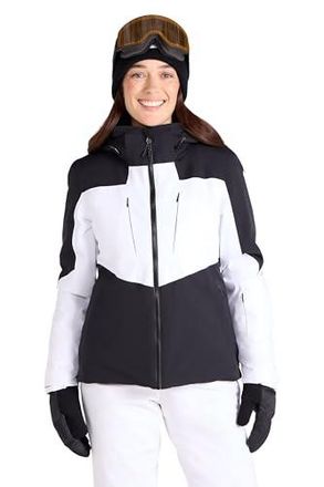 Mountain Warehouse Veste de Ski rembourr&eacute;e Altitude Extreme pour Femme - Imperm&eacute;able, Respirante, Coutures scell&eacute;es, Ventilation suppl&eacute;mentaire - Id&eacute;al pour Le Ski Blanc