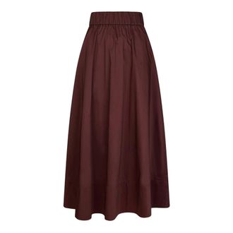 Neo Noir Burgund Popeline Hemd - - Skirts - Damen - Rot - L