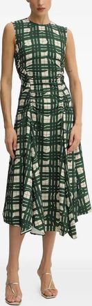 Stine Goya ruched midi dress - Gr&uuml;n