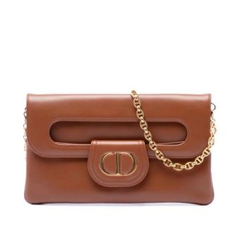 Dior Sac Double Pre-owned - Femme - Pre-owned - Brun - Taille: ONE Size