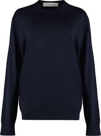 Golden Goose Deen Pullover aus Wolle mit Rundhalsausschnitt - - Knitwear - Herren - Blau - XL