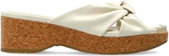 Jimmy Choo London Femme, Chaussures, Beige, Taille: 39 1/2 EU Avenue Wedge 50
