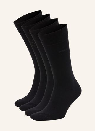 HUGO BOSS 4er-Pack Socken schwarz
