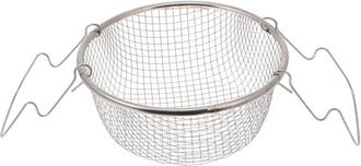TOPBATHY Panier &Agrave; Frire En Acier Inoxydable 304 18X18X9 Cm Avec Poign&eacute;e Ergonomique Pour Cuisine Friteuse Panier Friture Facile &Agrave; Utiliser