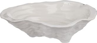 Butlers Deko-Schale Oyster Steingut | Maritime Dekoschale Muschelform | ideal f&uuml;r Obst Snacks Bad Deko