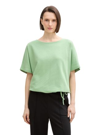 Tom Tailor Damen 1046819 T-Shirt, 37116-True Green, L