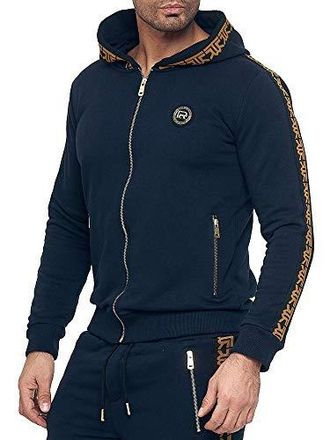 Red Bridge Pull à Capuche pour Homme Hoodie Veste de survêtement Fermeture éclair Bleu XXL