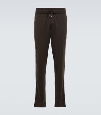 Loro Piana Pantalon de survêtement en coton et cachemire