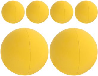 Milisten 6 St&uuml;ck Squashb&auml;lle aus Gummi Hohe Elastizit&auml;t Gelb Squash Trainingsb&auml;lle f&uuml;r Indoor und Outdoor Einsatz Reaktions und Koordinations&uuml;bungen Vielseitig