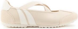 Palladium Ballerines bi-mati&egrave;re en cuir m&eacute;lang&eacute;