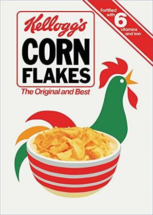 Dexam Vintage Kelloggs Geschirrtuch Cornflakes Hahn