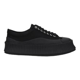 Jil Sander Schwarze Stoff Chunky Sneakers - - Shoes - Damen - Schwarzk - 37 EU