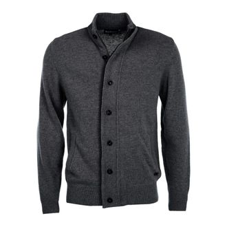 Barbour Strickpullover mit Rei&szlig;verschluss und Kn&ouml;pfen Grau - - Knitwear - Herren - Grau - S