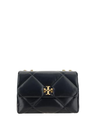Tory Burch Kira Diamond Lambskin Leather Shoulder Bag - Black