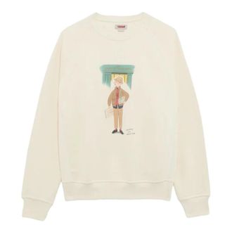 Baracuta Homme, Sweatshirts et sweats &agrave; capuche, Beige, Taille: M Slowboy Colourman Crew Neck