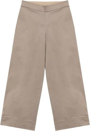 Alpha Studio Femme, Pantalons, Brun, Taille: 40 FR Garconne Wide Pantalons