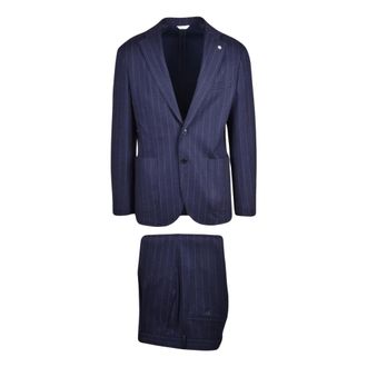 Manuel Ritz Blazer Stondato - Homme - Costumes - Bleu - Taille: L
