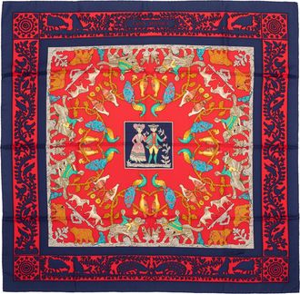 Herm&egrave;s T&uuml;cher & Schals - Scarf - Gr. unisize - in Blau - f&uuml;r Damen