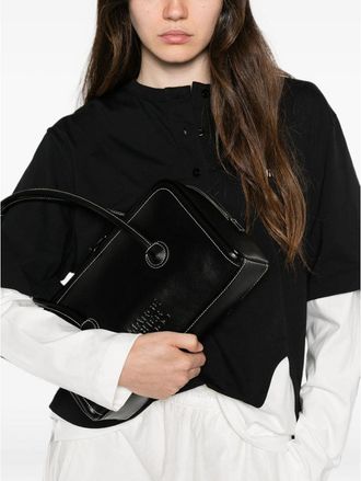 Margesherwood Calf Leather Shoulder Bag - Black