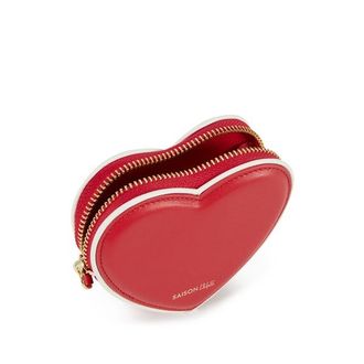 Saison 1865 Porte monnaie caur en cuir de vachette