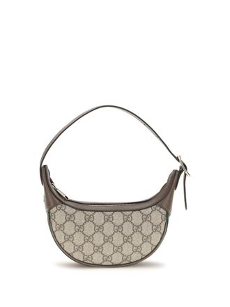 Gucci Womens Shoulder Bag Small Ophidia Coated Gg Old Brown-Black-Steel-Green Fabric Handbags Brown/black/steel/green Hand