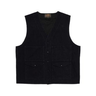 Filson Homme, Vestes, Bleu, Taille: L Gilet &agrave; Poches Boutonn&eacute;es