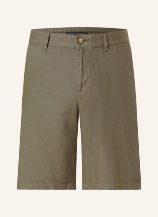 Strokesman's Strokesmans Shorts Slim Fit Mit Leinen gruen
