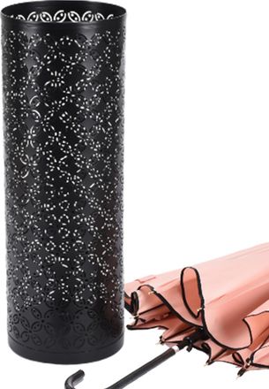 Generic Metallschirmhalter - gewichtetes rundes, kompaktes Fangrohr | Hohe Slim Cage mit verst&auml;rktem Griffboden, Eingangsst&auml;nder f&uuml;r Wohnung Innen Verandorgan