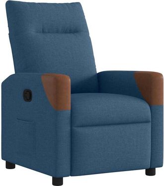 vidaXL Relaxsessel Blau Stoff Vidaxl