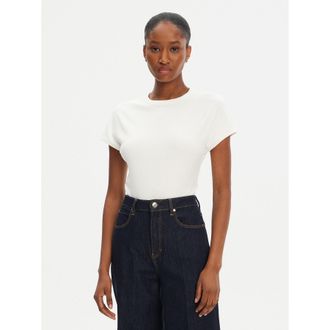 Tommy Hilfiger T-Shirt WW0WW45731 &Eacute;cru Slim Fit