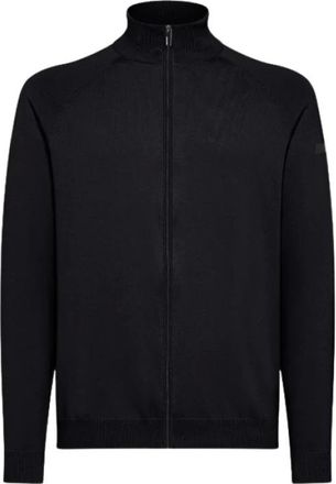 Roberto Ricci Design Rrd, Homme, Pulls, Noir, Taille: L Amos Cotton Full Zip Knit