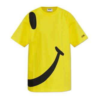 Moschino Femme, Tops, Jaune, Taille: 36 FR X Smiley T-Shirt